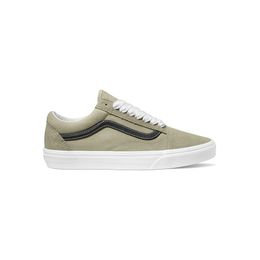 Vans Leder-Sneakers "Old Skool" in Khaki - 60% | Größe 36,5 | Damen-sneakers