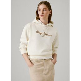 Pepe Jeans Hoodie "Baddy" in Creme - 40% | Gr&ouml;&szlig;e M | Damen-sweatshirts-jacken