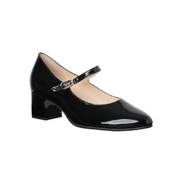 Hassia Leder-Spangenpumps "Ravenna" in Schwarz - 49% | Größe 38,5 | Pumps