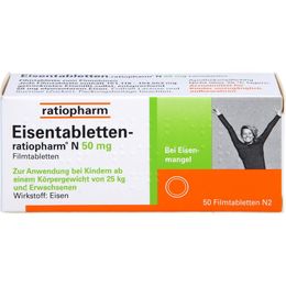 EISENTABLETTEN-ratiopharm N 50 mg Filmtabletten 50 St