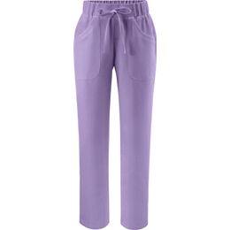 Damen Schlupfhose in Leinen-Optik lavendel, Gr&ouml;&szlig;e 48