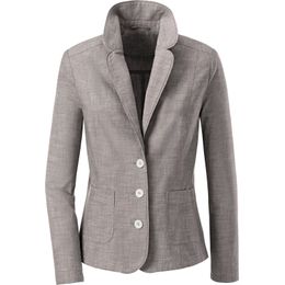 CR&Eacute;ATION L Damen Jackenblazer mit Schulterpolstern taupe Gr&ouml;&szlig;e 38