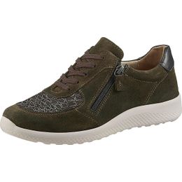 Damen Sneaker für sehr kräftige, empfindliche Füße oliv Größe 40