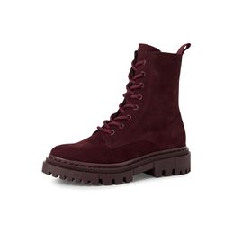 Tamaris Schn&uuml;rstiefelette Damen Gr&ouml;&szlig;e 41 weinrot Winterschuhe