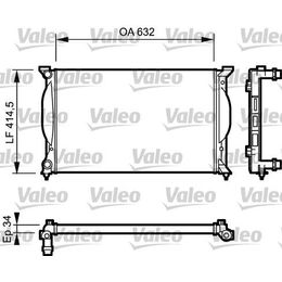 Valeo K&uuml;hler, Motork&uuml;hlung f&uuml;r SEAT AUDI (FAW) 8E0121251 8E0121251A 732963