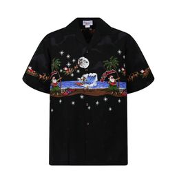 Pacific Legend Button Up Shirt 'Christmas Island' male Black size 4XL