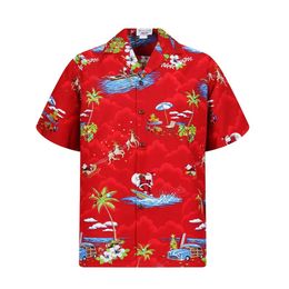 Pacific Legend Button Up Shirt 'Christmas Allover' male Red size XL