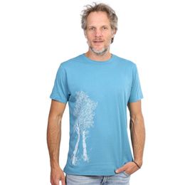 Life-Tree Shirt 'Fairwear Bambus' Herren Gr&ouml;&szlig;e XL blau