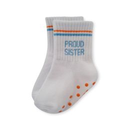 Pippa & Piet Socks 'Proud Sister' girl Orange size 19-22