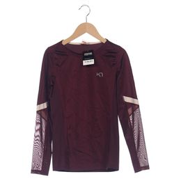 KARI TRAA Langarmshirt Damen Gr&ouml;&szlig;e XS Second Hand bordeaux