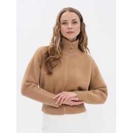 Passioni Fleecejacke Damen Gr&ouml;&szlig;e XXL camel