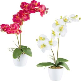 Creativ green Kunstorchidee &raquo;Orchidee Phalaenopsis&laquo; mit real-touch-Bl&uuml;ten pink Kunststoff