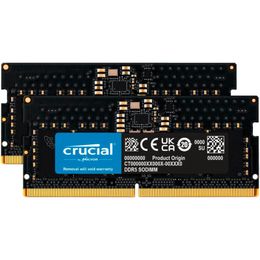 CRUCIAL Laptop-Arbeitsspeicher &raquo;DDR5-5600 Kit 128GB (2x64GB) SODIMM CL46 16Gbit&laquo; schwarz Modulkapazit&auml;t: 64 GB