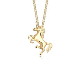 Elli Kette mit Anh&auml;nger &raquo;Einhorn Unicorn Magic 925 Sterling Silber&laquo; Gold Angesagte Einhorn Halskette - 925 Sterling Silber