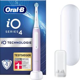 Oral-B Elektrische Zahnbürste »iO 4« 1 Stk. Aufsteckbürsten mit Magnet-Technologie, 4 Putzmodi, Reiseetui Lavender ENTSPANNTES ZÄHNEPUTZEN zuhause...