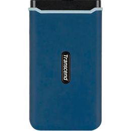 Transcend externe SSD &raquo;ESD370C Portable SSD 1TB&laquo; 1 TB Anschluss USB 3.2 blau Schreibgeschwindigkeit: 950 MB/s