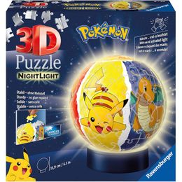 Ravensburger 3D-Puzzle »Nachtlicht - Pokémon« mit Leuchtsockel; Made in Europe bunt