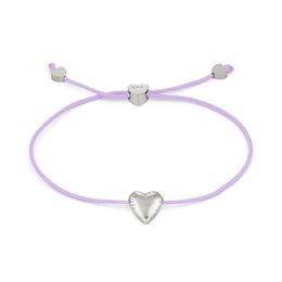 Copenhagen Studios Armband &raquo;Schmuck Geschenk Edelstahl Armkette Balloon Hearts&laquo; edelstahlfarben-lila 24 cm Trendiger Armschmuck