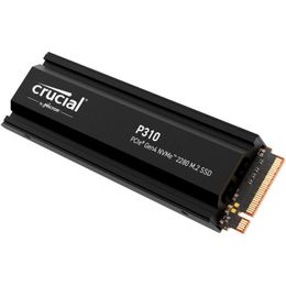 CRUCIAL SSD-Festplatte &raquo;P310 Gen4 2280 4TB mit Heatsink&laquo; 4000 GB Anschluss M.2 (2880) schwarz Langlebig, energieeffizient und robust &ndash; gebaut f&uuml;r...