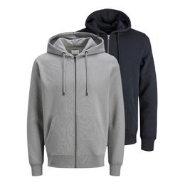 Jack & Jones Jack & Jones Zip-Up Hoodie 'Star' male Grey size S