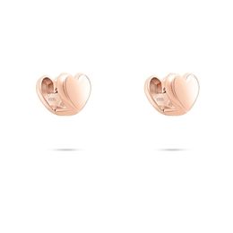 Tamaris Damen Paar Creolen &raquo;Schmuck Geschenk Edelstahl Doppelseitiger Herzstecker&laquo;