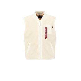 Alpha Industries Vest 'Teddy' male White size S