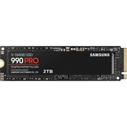 Samsung interne SSD &raquo;990 PRO NVMe M.2&laquo; 2 TB Anschluss PCIe Gen 4.0 x4 schwarz Auch geeignet f&uuml;r anspruchsvolle Video- und Grafikbearbeitung