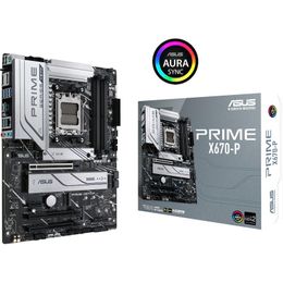 ASUS Mainboard &raquo;PRIME X670-P&laquo; ATX, PCIe 5.0, 3x M.2, DDR5-Speicher, USB 3.2 Gen 2x2 Typ-C ohne Farbbezeichnung Outshine RGB Aura Effekt: Elegantes...