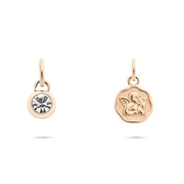 Tamaris Anhänger Set »Schmuck Geschenk 2er Anhänger Bundle, Engel« (Set, 2 tlg. tlg.) roségoldfarben-kristallweiß + kristallweiß Modische Anhänger...
