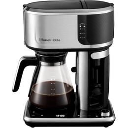 Russell Hobbs Filterkaffeemaschine &raquo;Attentiv 26230-56 Coffee Bar&laquo; 1, 25 l Kaffeekanne Papierfilter 1x4 edelstahlfarben/schwarz