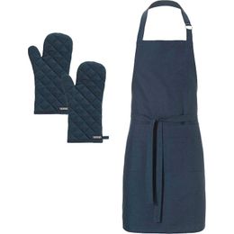 DDDDD Kochschürze »Kit« Set, 3 Stk. mit Ofenhandschuhe navy Obermaterial: 100% Baumwolle 0