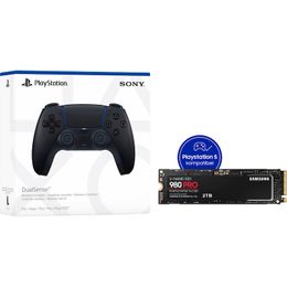 Samsung interne SSD »980 PRO SSD 2TB + PS5 DualSense Controller« 2 TB Anschluss M.2 PCIe 4.0 Playstation 5 kompatibel, PCIe 4.0 NVMe , M.2 schwarz...