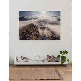 Komar Leinwandbild &raquo;Sea of Fog - Gr&ouml;&szlig;e 60 x 40 cm&laquo; Baum Berge Blumen Bl&auml;tter Foto Jahreszeiten Landschaft Meer Natur Palmen Strand Packung, 1 Stk. tlg. 