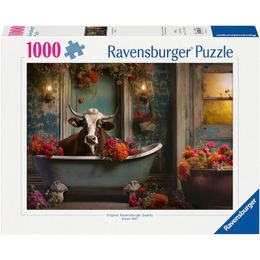 Ravensburger Puzzle »The cow in the bathtub« Made in Germany bunt