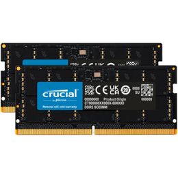 CRUCIAL Laptop-Arbeitsspeicher &raquo;96 GB Kit (48 GB x 2) DDR5-5600 SODIMM&laquo; schwarz Anzahl der Speichermodule: 2