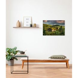 Komar Leinwandbild &raquo;Rustic Charme - Gr&ouml;&szlig;e 60 x 40 cm&laquo; Baum Berge Blumen Bl&auml;tter Foto Jahreszeiten Landschaft Meer Natur Palmen...
