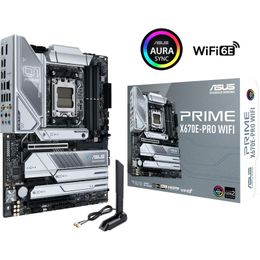 ASUS Mainboard &raquo;PRIME X670E-PRO WIFI&laquo; Ryzen 7000, ATX, PCIe 5.0, DDR5-Speicher, 4x M.2, USB 3.2 Gen ohne Farbbezeichnung Umfassende K&uuml;hlung: Gro&szlig;e...