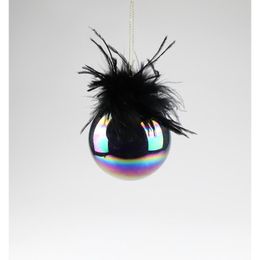 AM Design Weihnachtsbaumkugel &raquo;aus Glas, &Oslash;: 8 cm&laquo; 4er Set Schwarz