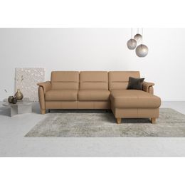 Home Affaire Ecksofa &raquo;Palmera L-Form, B: 244 cm - OTTO. Verl&auml;ssliche Qualit&auml;t.&laquo; optional Bettfunktion & Bettkasten, Federkern braun Luxus-Microfaser (