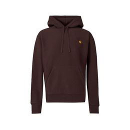 Carhartt Work In Progress Carhartt WIP Sweatshirt 'American Script' Herren Gr&ouml;&szlig;e M schoko / gelb / dunkelrot