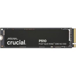 CRUCIAL SSD-Festplatte &raquo;P510 Gen5 2280 2TB&laquo; 2000 GB Anschluss M.2 (2880) schwarz Basierend auf hochwertiger Micron-Technologie &ndash; langlebig,...
