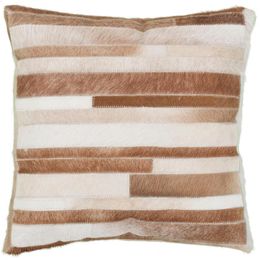 Kayoom Dekokissen &raquo;Lavish Pillow&laquo; beige Leder