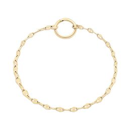 Tamaris Charm-Armband &raquo;Schmuck Geschenk Edelstahl Charm Armkette Lip Chain&laquo; gelbgoldfarben 18 cm Filigranes Charm Armband