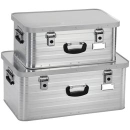Enders Transportbeh&auml;lter &raquo;Toronto&laquo; Set, 47L = 3, 6kg; 80L = 5kg silber