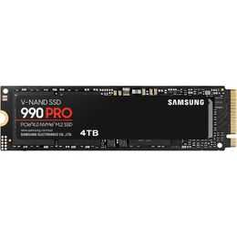 Samsung interne SSD &raquo;990 PRO NVMe M.2&laquo; 4 TB Anschluss PCIe Gen 4.0 x4 ohne Farbbezeichnung Auch geeignet f&uuml;r anspruchsvolle Video- und...