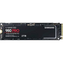 Samsung interne SSD »980 PRO NVMe« 2 TB Playstation 5 kompatibel* schwarz 5 Jahre Herstellergarantie, PCIe 4.0, abwärtskompatibel mit PCIe 3.0