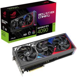 ASUS Grafikkarte &raquo;ROG-STRIX-RTX4090-24G-GAMING&laquo; 24 GB ohne Farbbezeichnung Neue patentierte Vapor Chamber mit gefr&auml;stem Heatspreader f&uuml;r niedrigere...