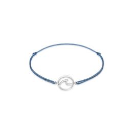 Elli Damen Armband &raquo;Welle Strand Maritim Nylon Band Trend 925er Silber&laquo;