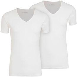 Jockey Unterziehshirt &raquo;Cotton +&laquo; 2er Pack, in lockerer Passform wei&szlig; XXL XXL Klassisches Unterhemd f&uuml;r Herren von Jockey