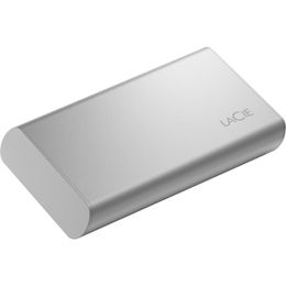 LaCie externe HDD-Festplatte &raquo;Portable SSD 500GB&laquo; 2, 5 500 GB Anschluss USB silberfarben Bauform 2,5 Zoll